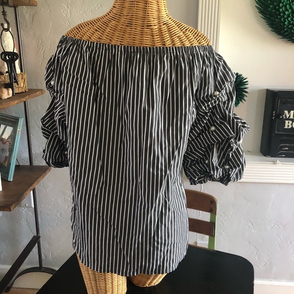 Coco Bianco | Tops | Coco Bianco Off The Shoulder Blouse | Poshmark